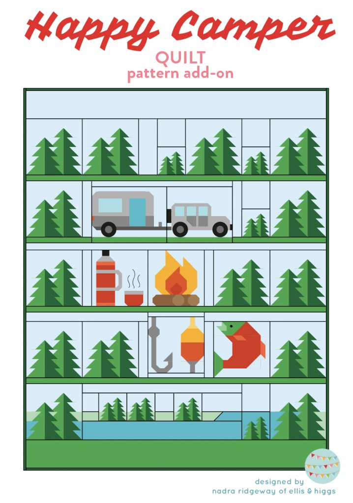 Happy Camper Quilt - Pattern Add-on by Ellis & Higgs | Threadloop